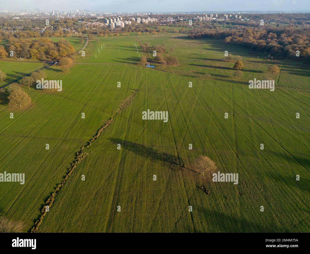 Aerial view of Richmond Park, London, UK Stock Photo - Alamy