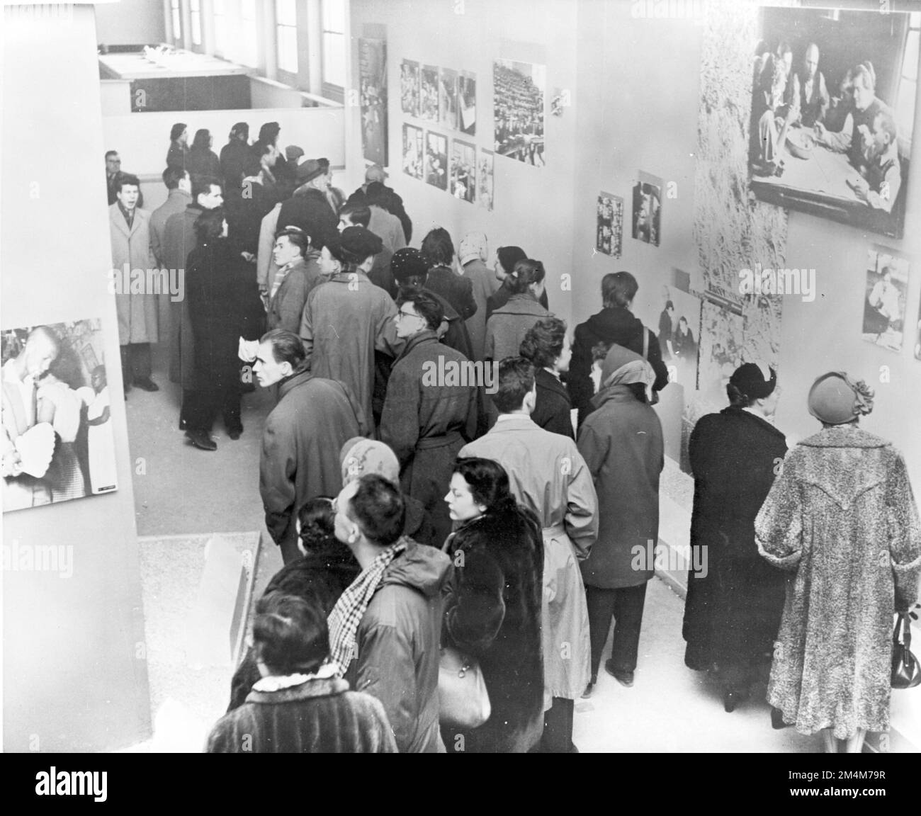 "Family of Man" Exhibit, Opening Day. Photographs of Marshall Plan ...