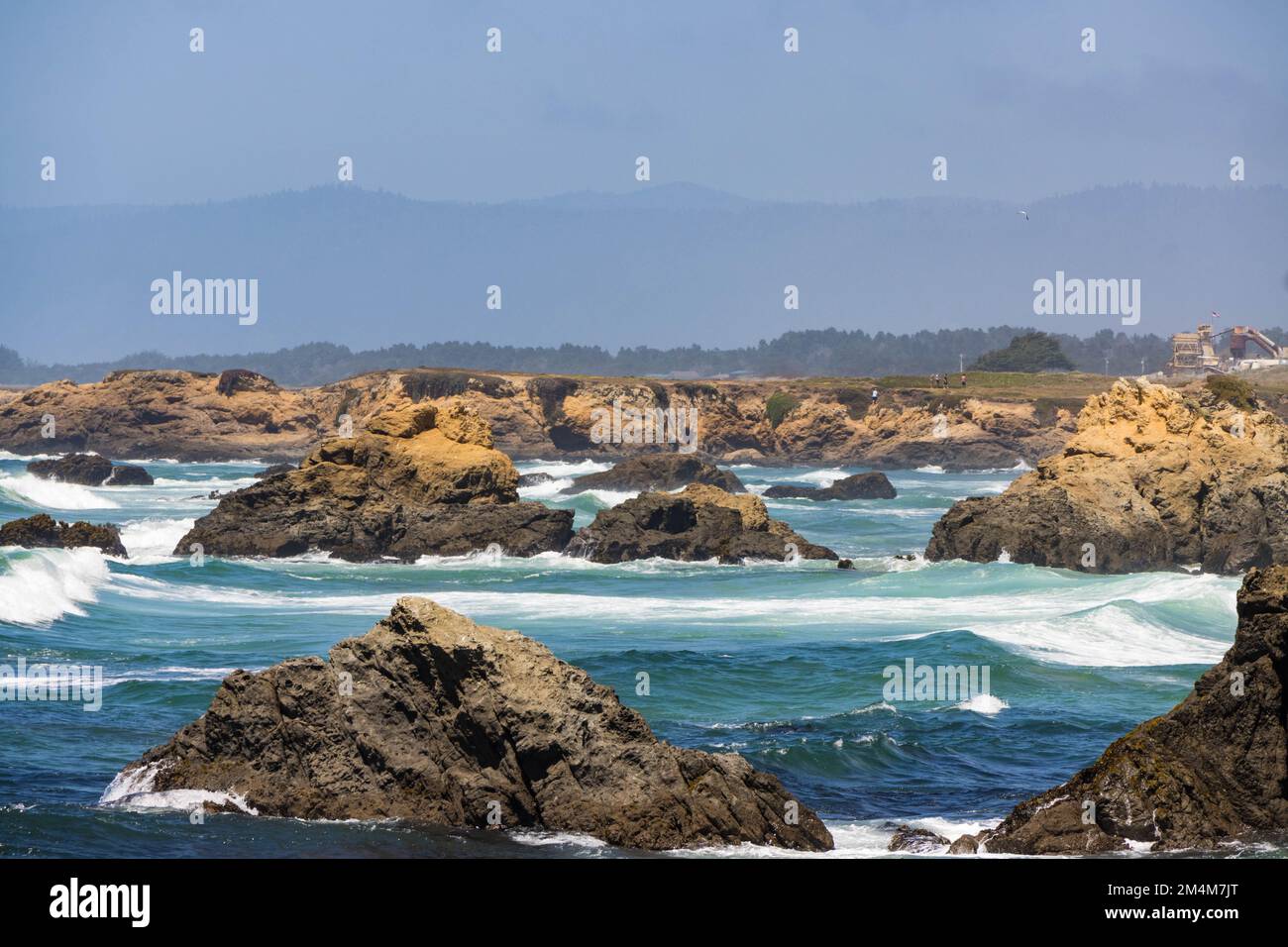 A beautiful shot of the Glass Beach adjacent to MacKerricher State Park ...