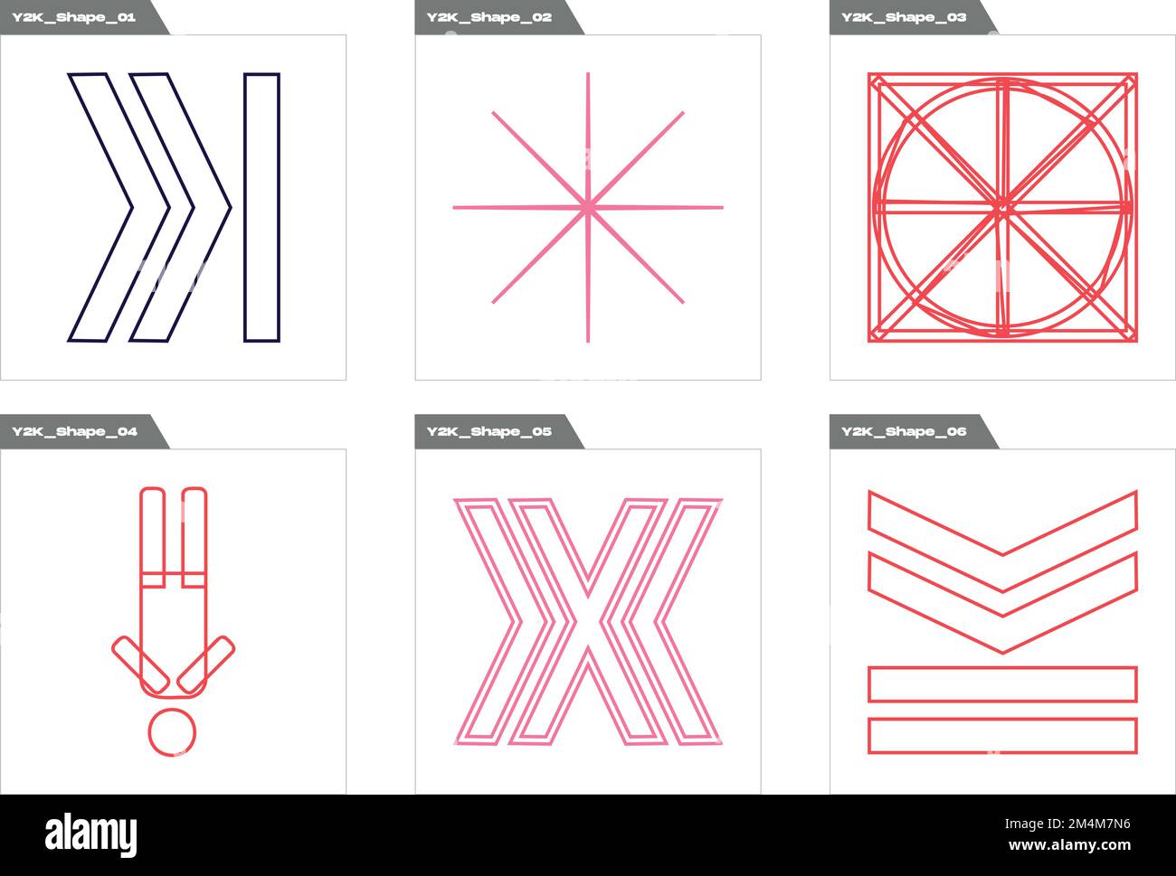 Vector set of Y2K. Large set of retro objects for design. Flat ...