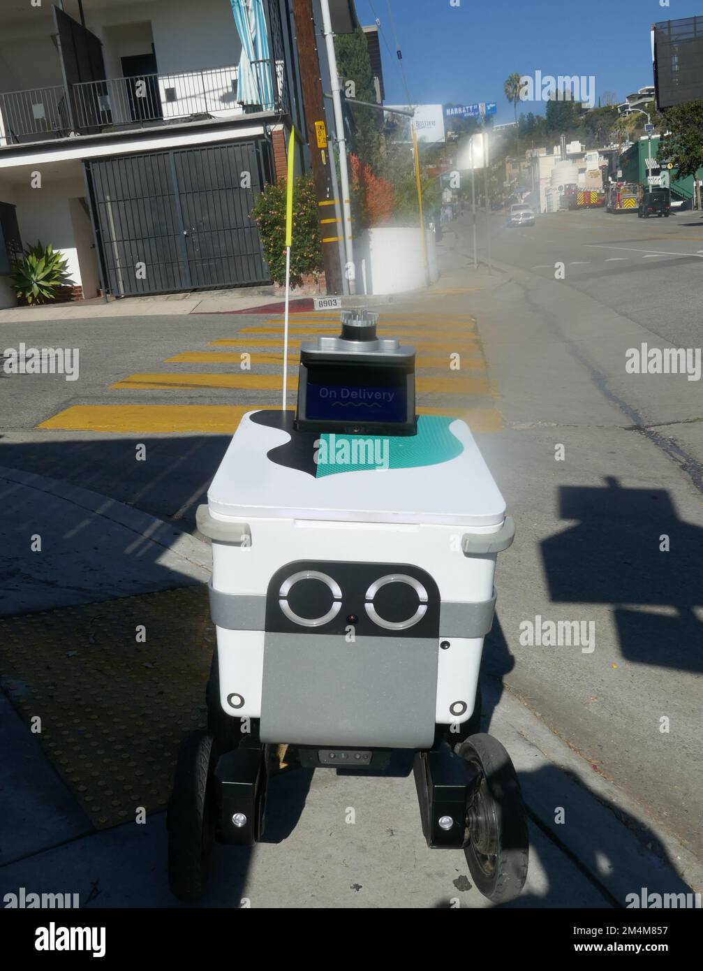 Los Angeles, California, USA 21st December 2022 A Food Delivery Robot ...