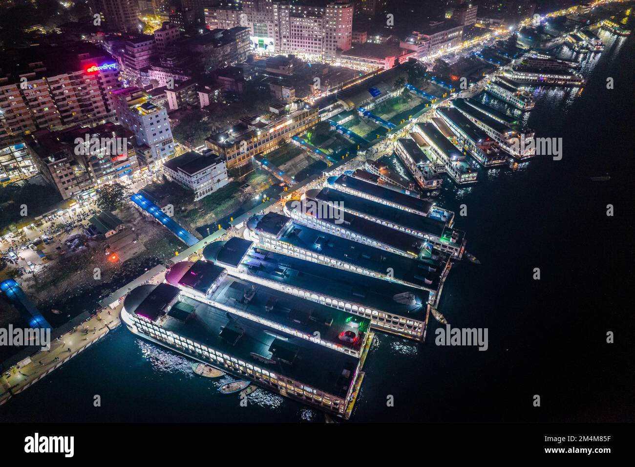 Barishal, Barishal, Bangladesh. 22nd Dec, 2022. Aerial view shows a ...