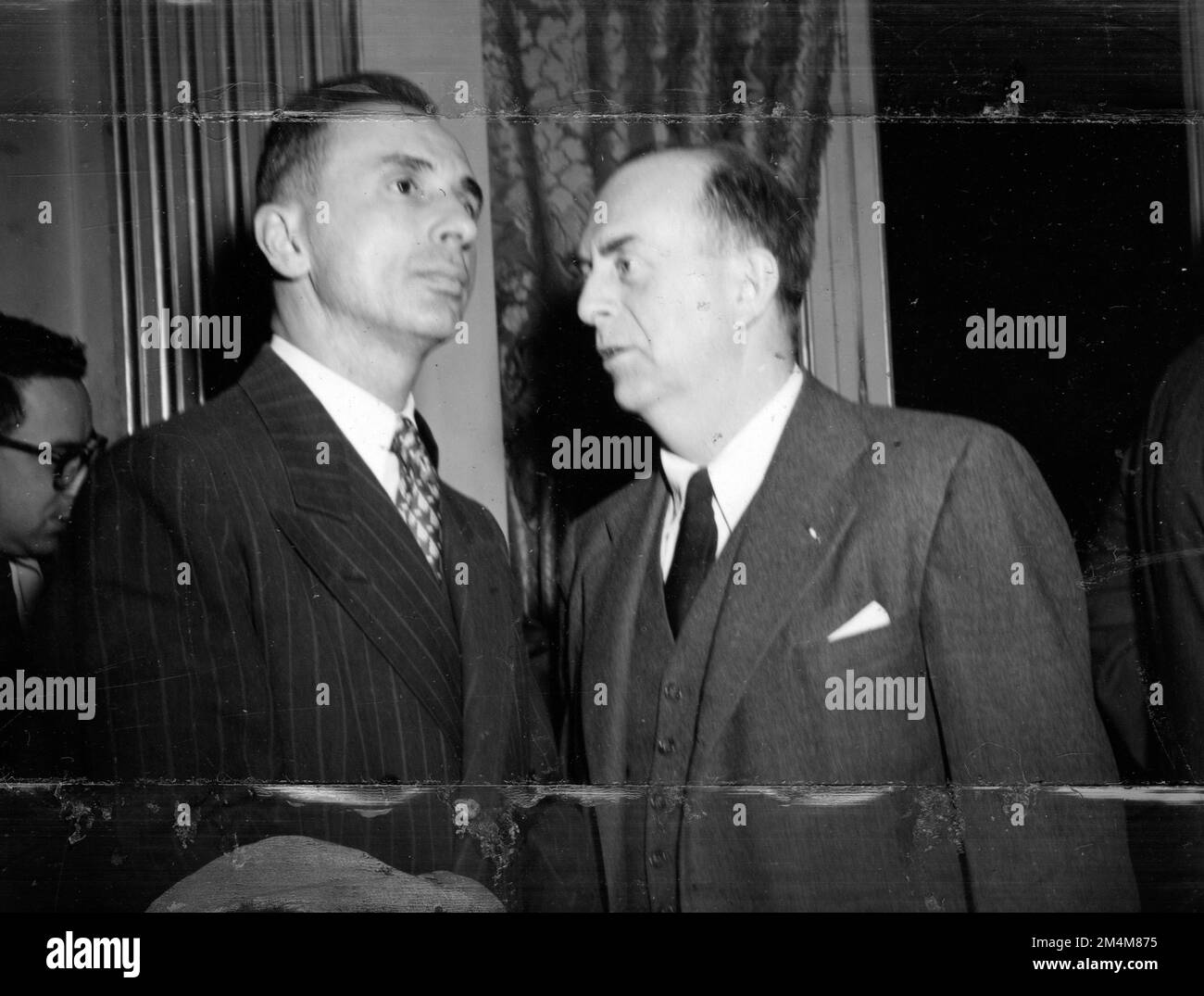Wm. C. Foster Visits ECA Headquarters in Paris. Photographs of Marshall ...