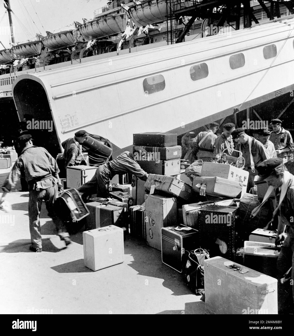 Boat-Train/Luggage Loading, etc.. Photographs of Marshall Plan Programs ...