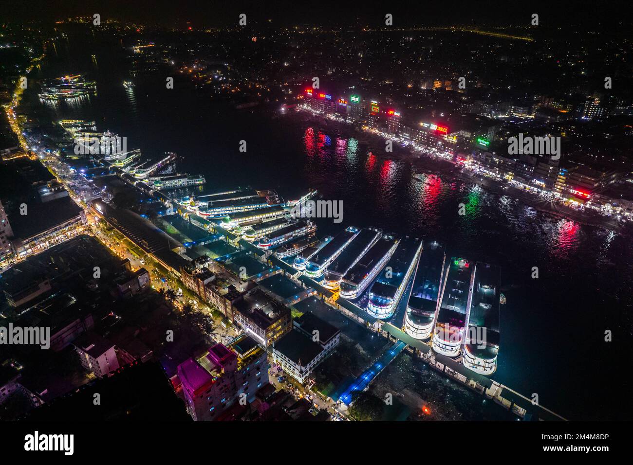 Bangladesh drone nightscape hi-res stock photography and images - Alamy
