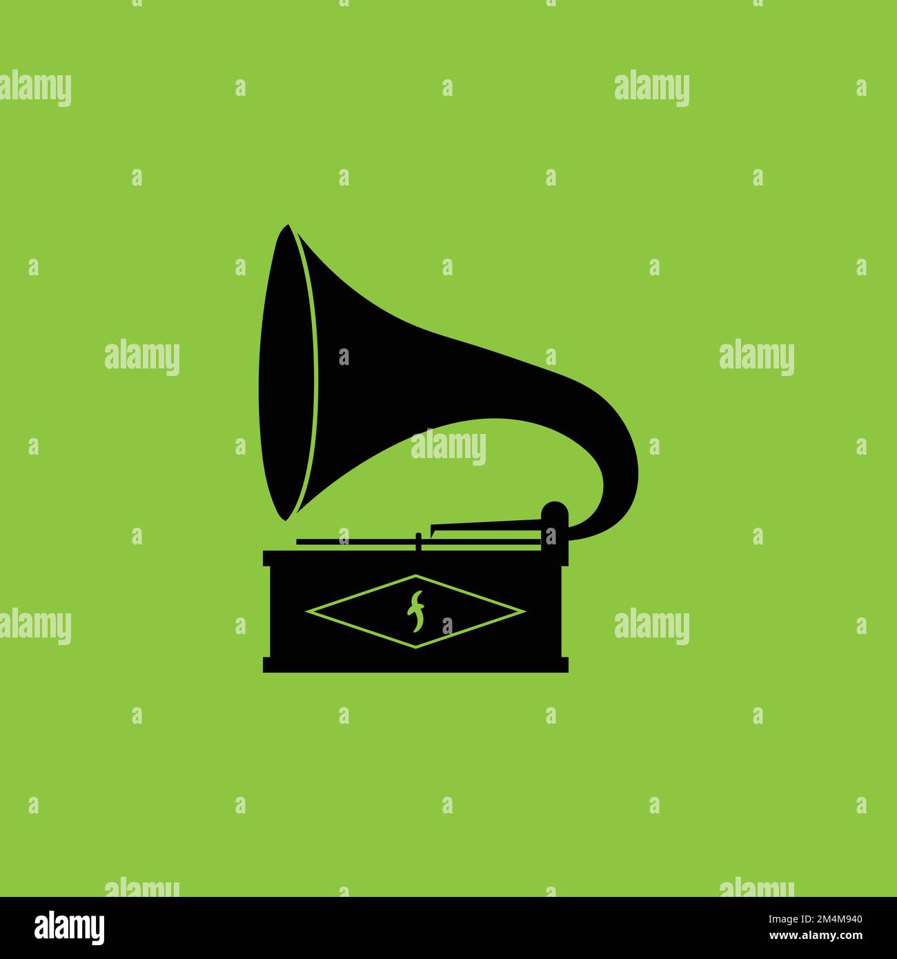 Gramophone icon isolated Antique Concept - Vector Stock Vector Image ...