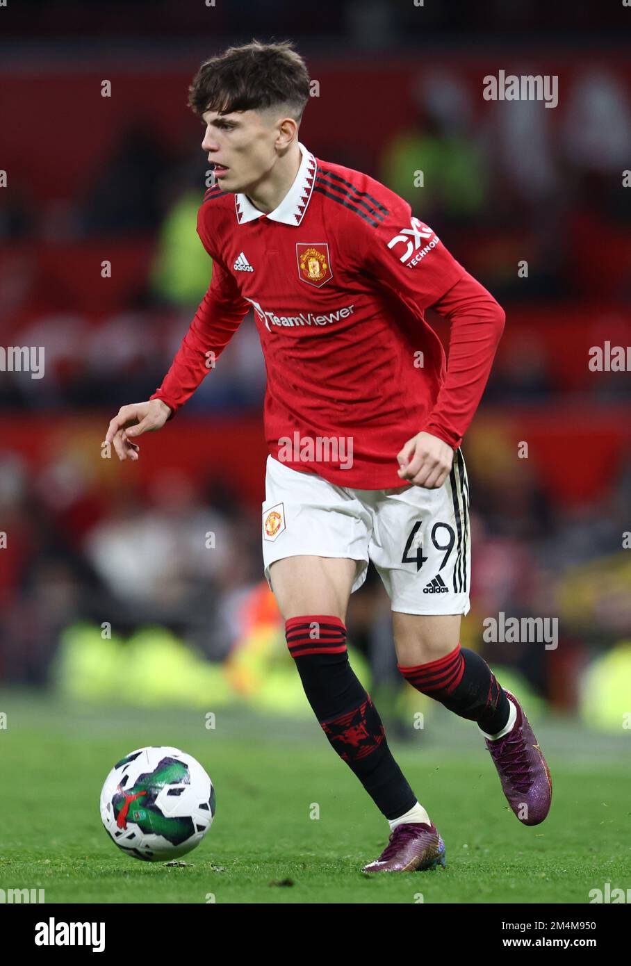 Manchester, England, 21st December 2022. Alejandro Garnacho of ...