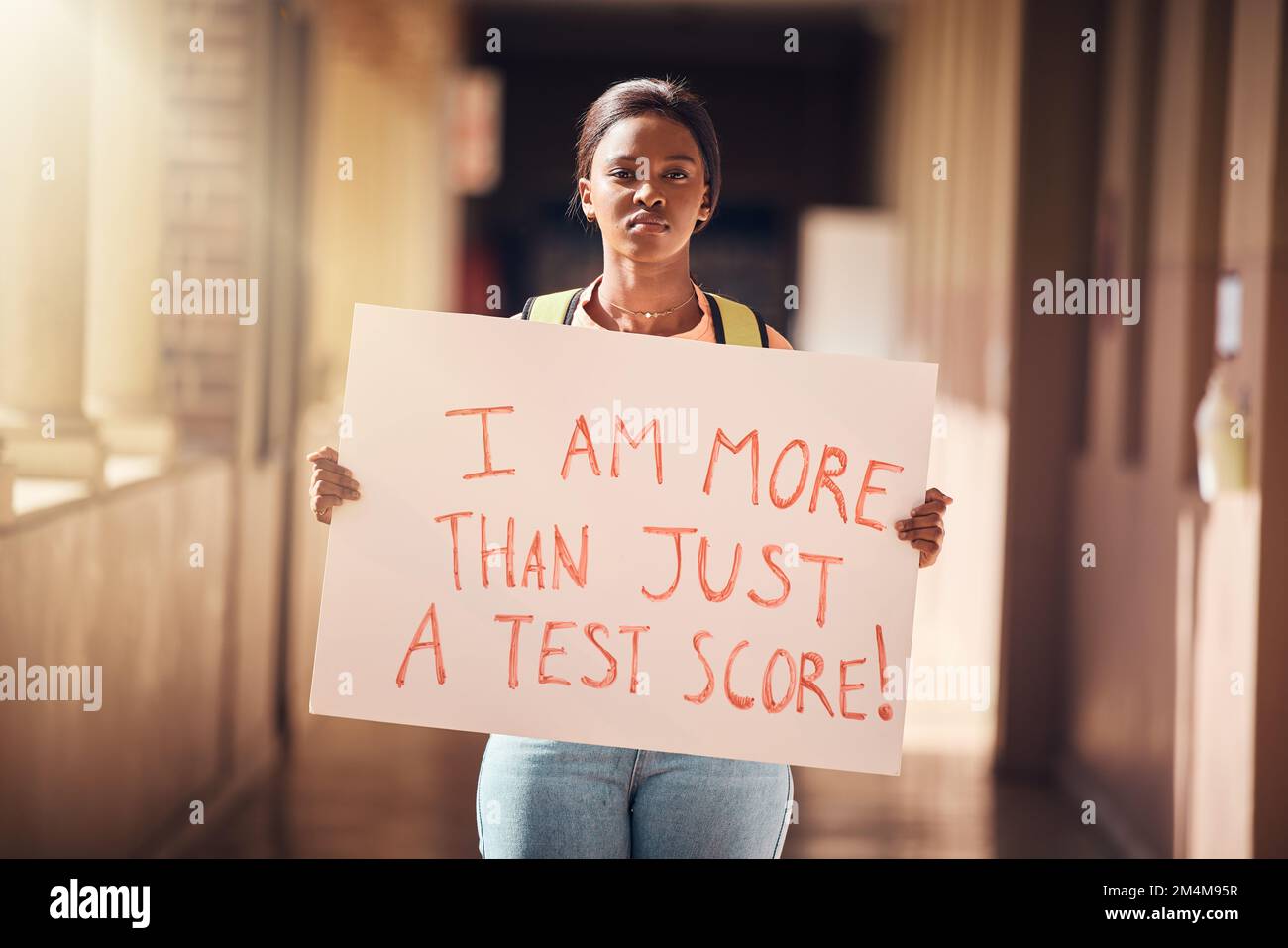 Sign placard student protest hi-res stock photography and images - Alamy