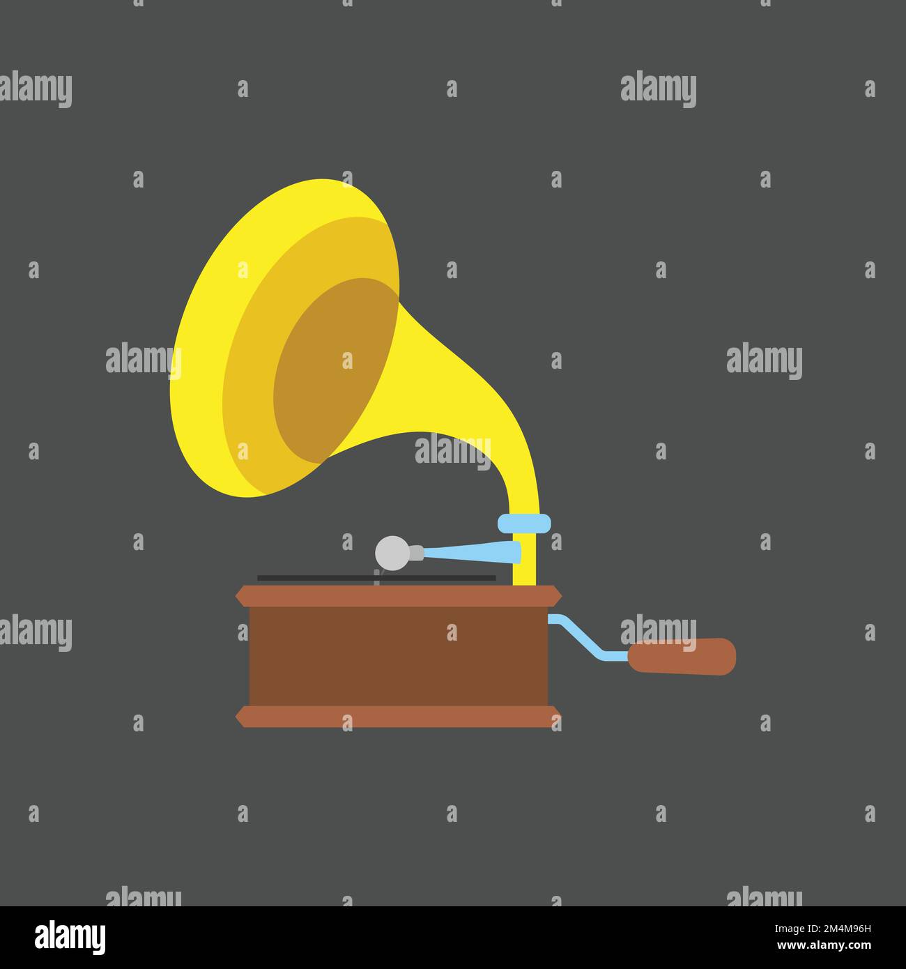 Gramophone Icon. Antique, Icon for Web Design Stock Vector Image & Art ...