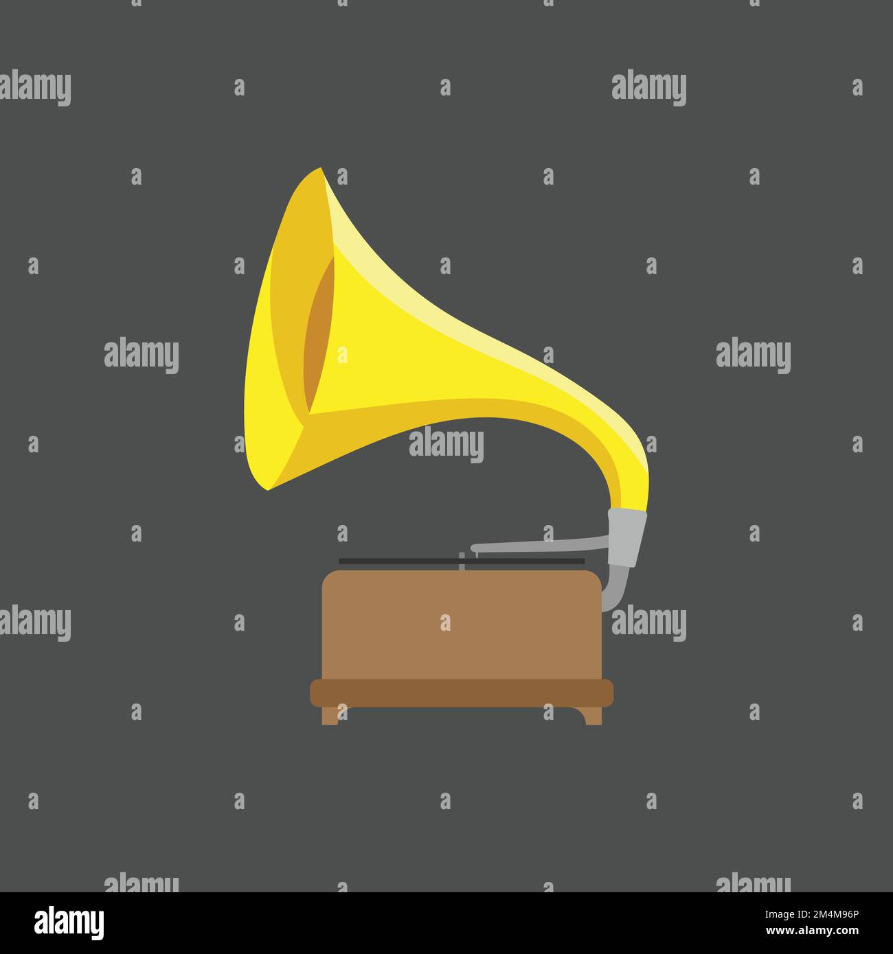 Gramophone Icon. Antique, Icon for Web Design Stock Vector Image & Art ...