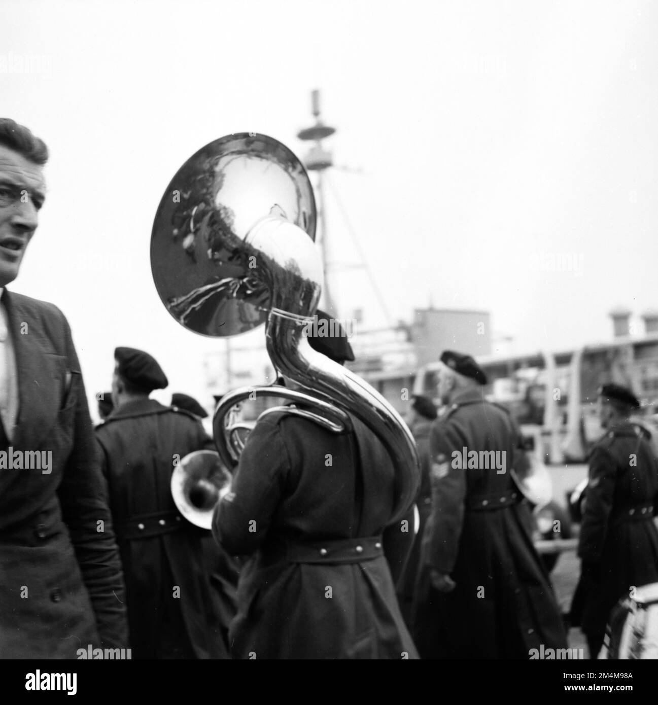 Here Comes the Band (Dutch Marine). Photographs of Marshall Plan ...