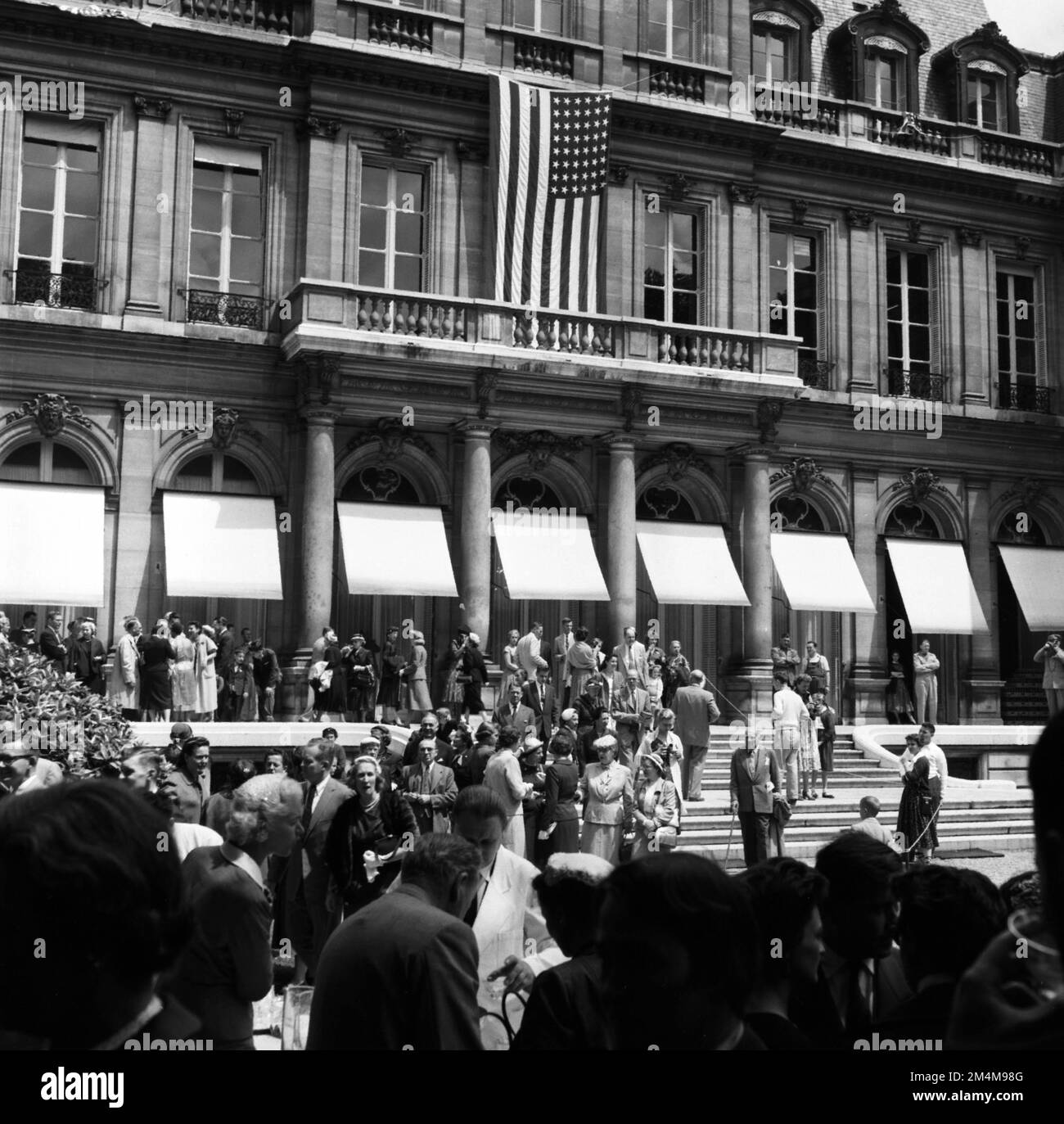 Independence Day in Paris, 1955: Reception at the US Embassy, USIS ...
