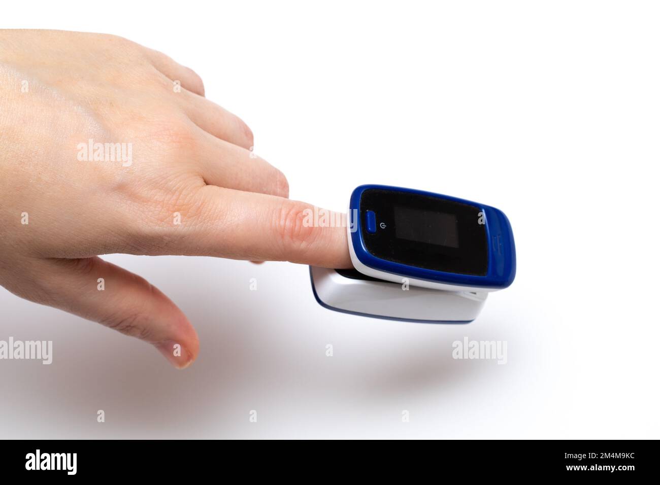 Fingertip oximeter to measure oxygen saturation used to monitor ...
