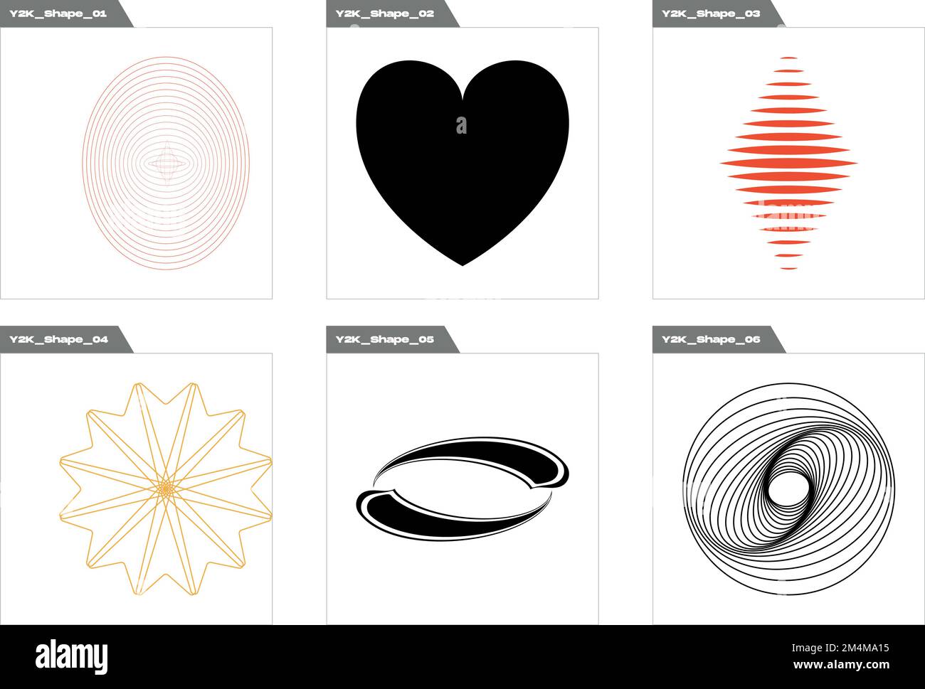 Set of Y2K style vectors of objects. Large set of retro objects for design. Cyberpunk elements ...