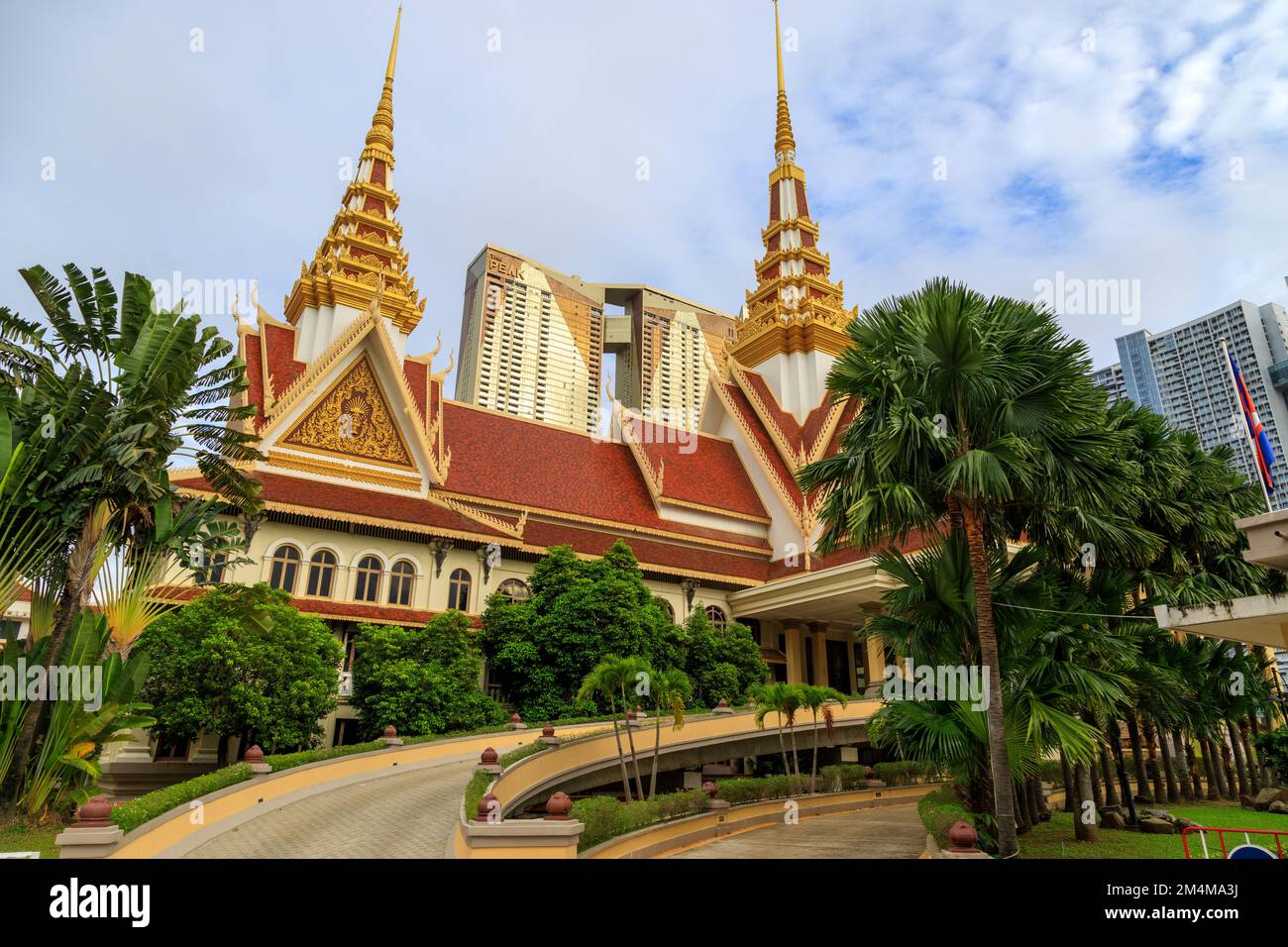 Phnom Penh, Cambodia - December 6, 2022: Exterior of the National ...
