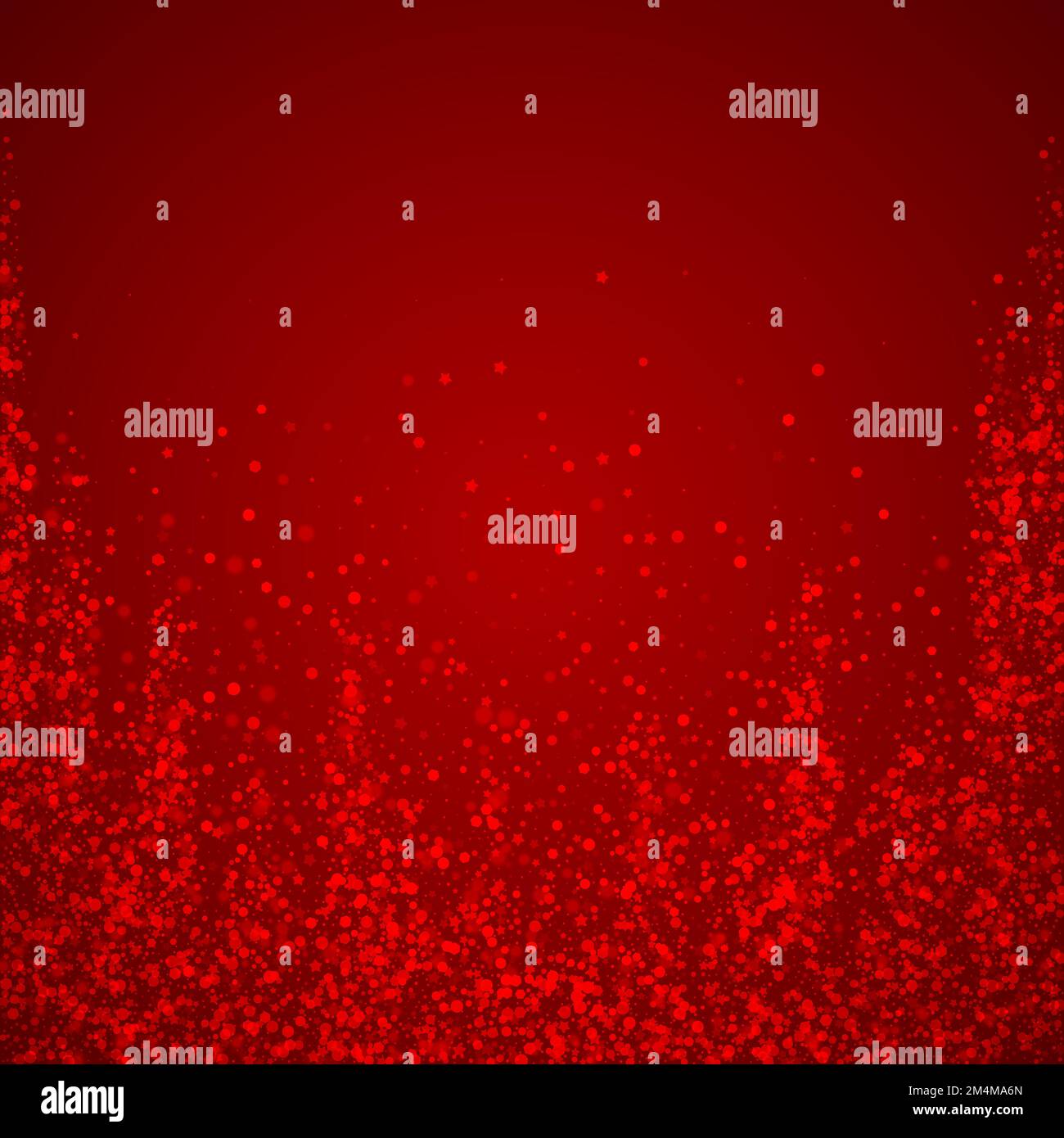 Snowy christmas background. Subtle flying snow flakes and stars on ...