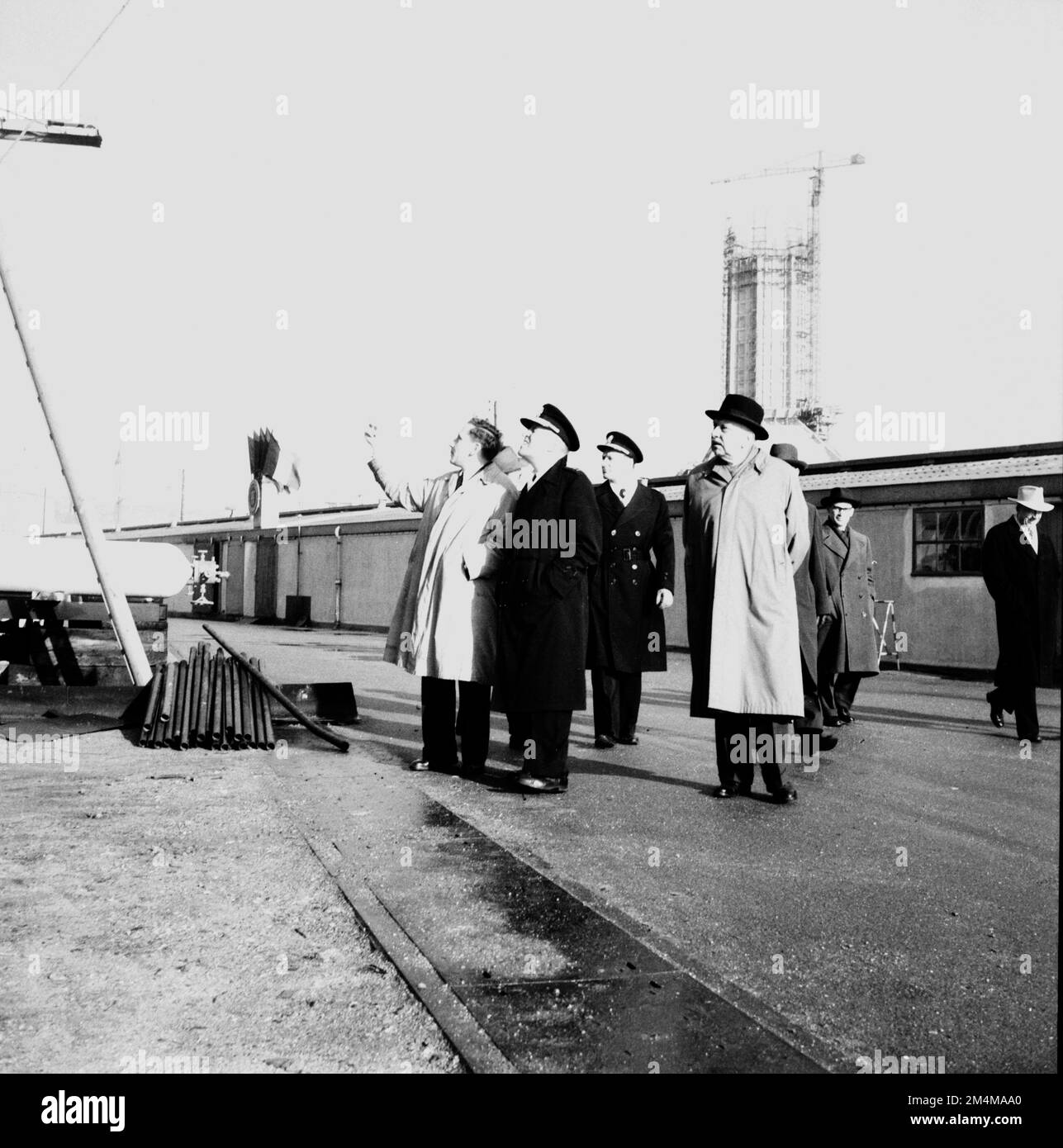 Launching of Sub-Chaser P-5. Photographs of Marshall Plan Programs ...