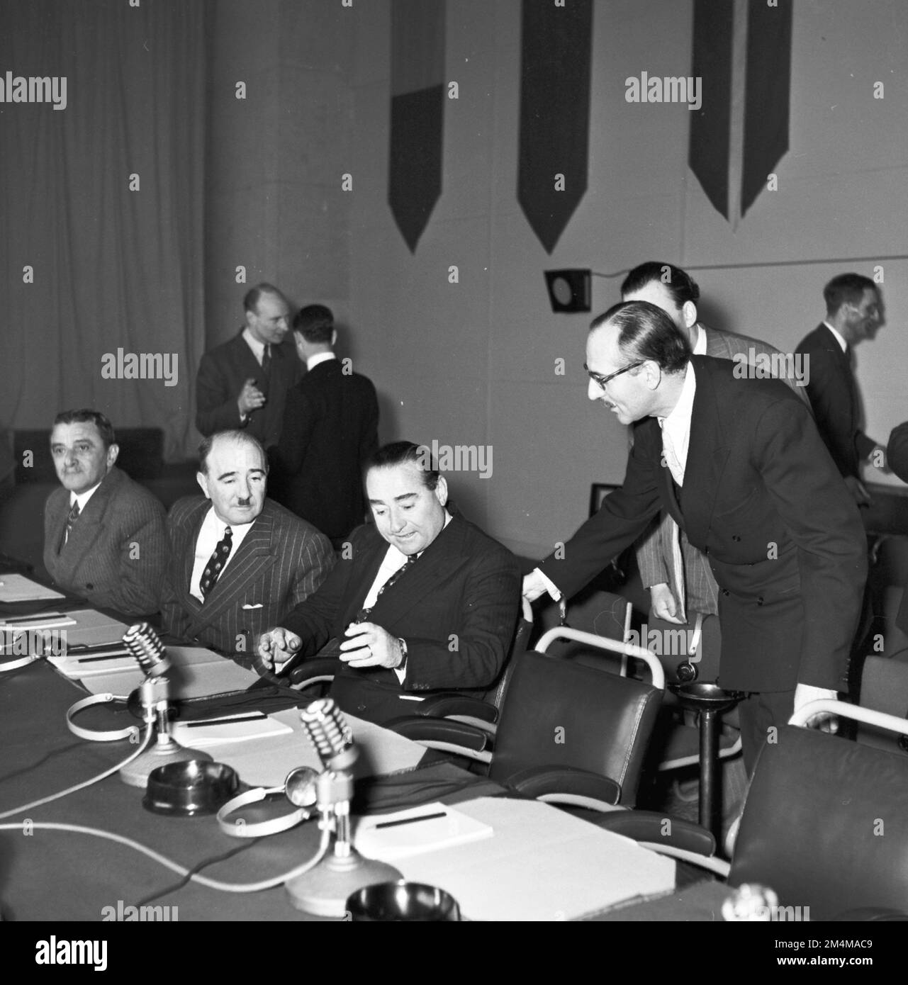Turkish Ministers at NATO. Photographs of Marshall Plan Programs ...
