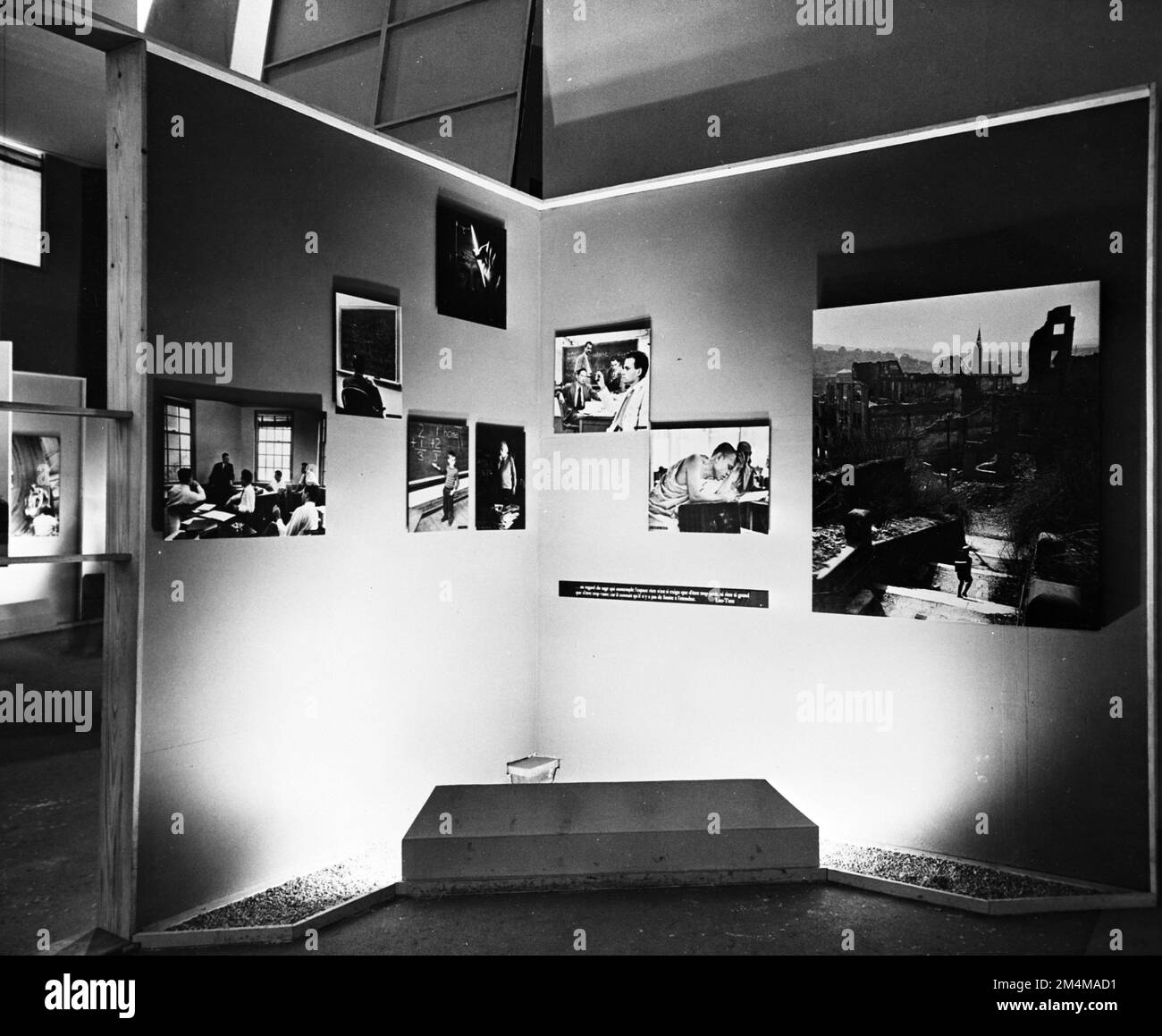 "Family of Man" Exhibit, Lay-out. Photographs of Marshall Plan Programs ...