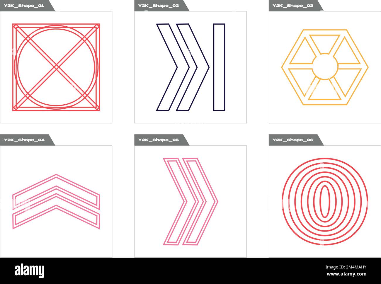 Vector Graphic Assets Set. Big collection of abstract graphic geometric ...