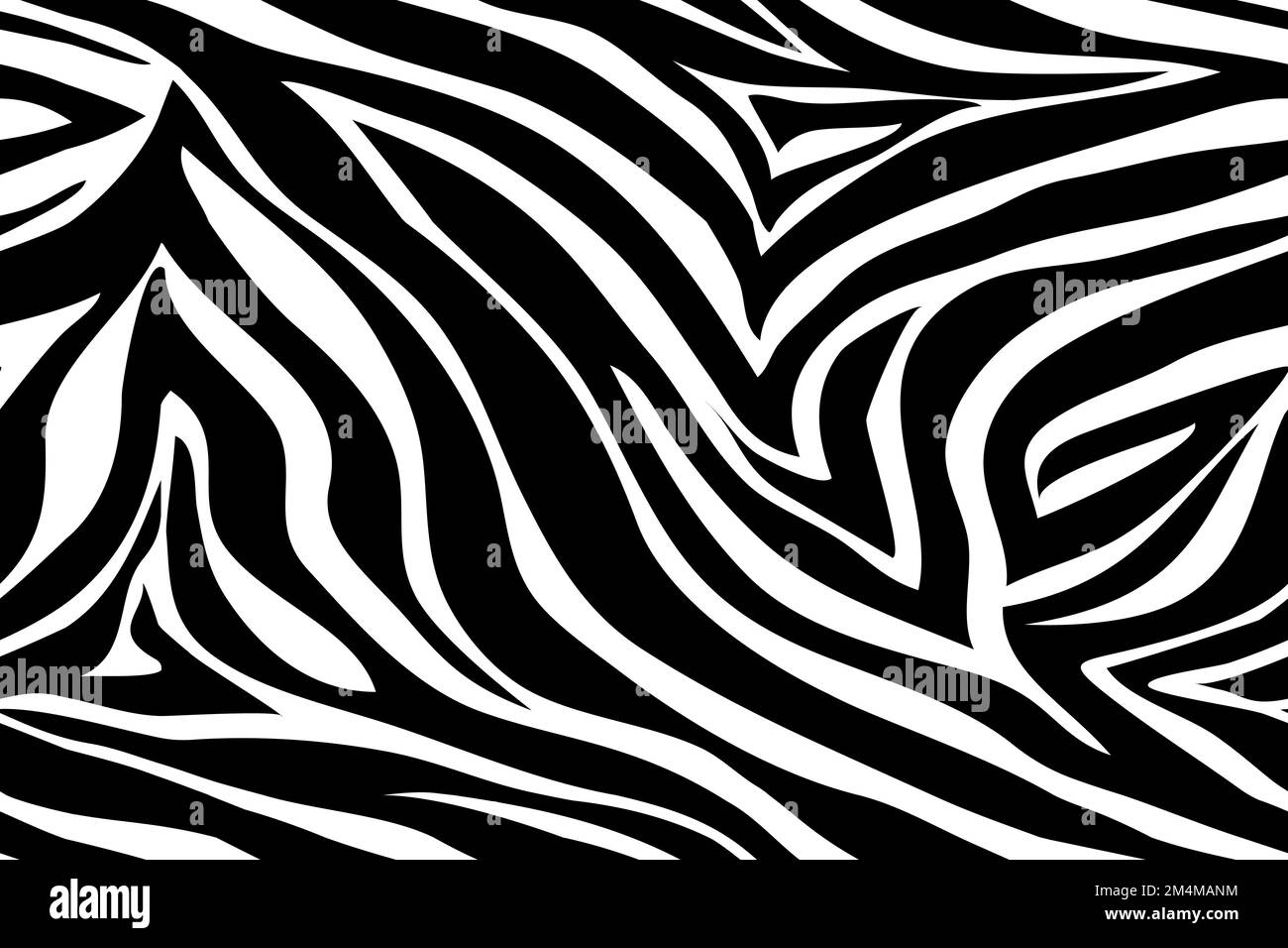 Vector animal print. Zebra ornament. Seamless pattern Stock Vector ...