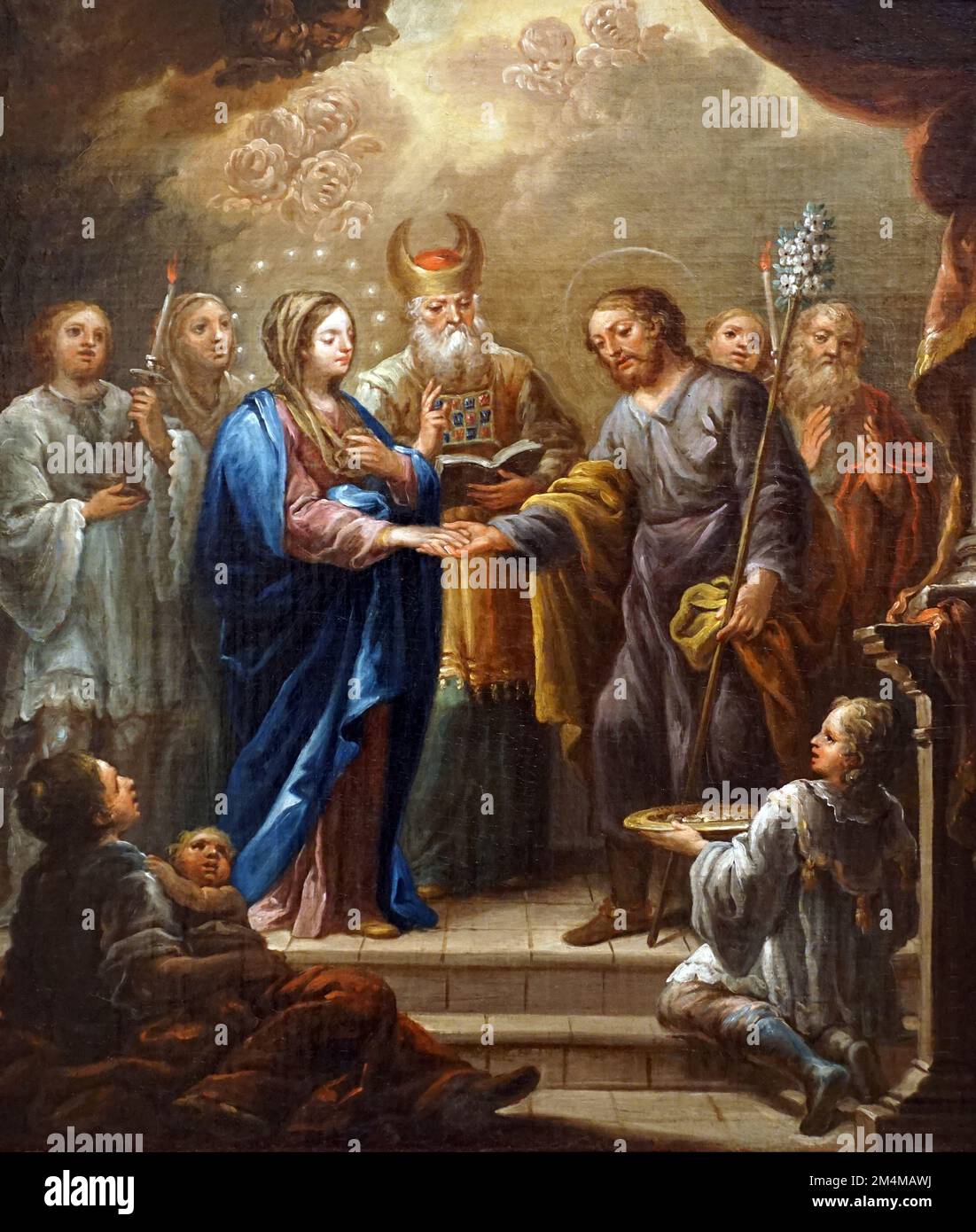 The Betrothal of the Virgin and Saint Joseph by Jerónimo Ezquerra (1660 ...