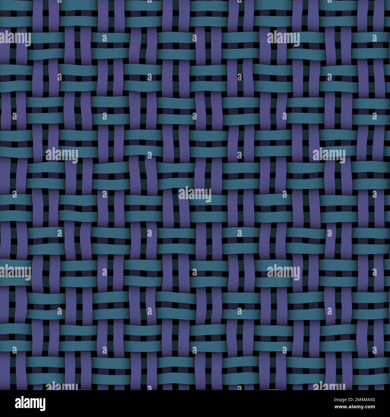 A seamless woven texture with diagonal cross stripes pattern, blue ...
