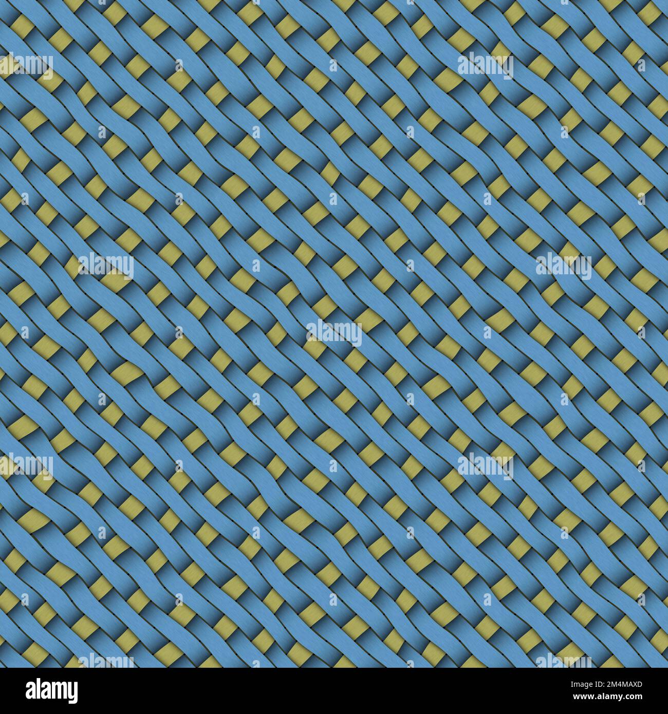 A seamless woven texture with diagonal cross stripes pattern, blue ...