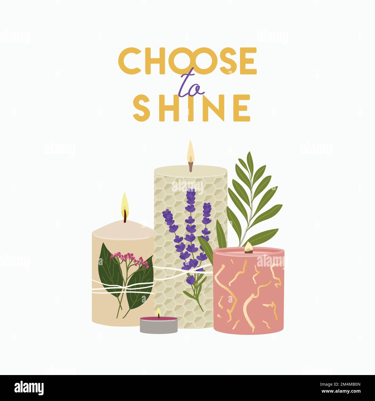 Scented candle holder Stock Vector Images - Alamy