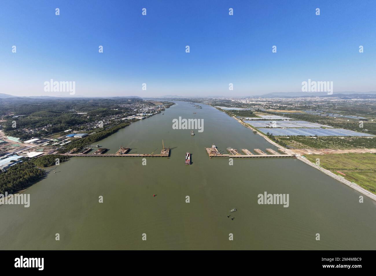 **CHINESE MAINLAND, HONG KONG, MACAU AND TAIWAN OUT** Aerial photo ...