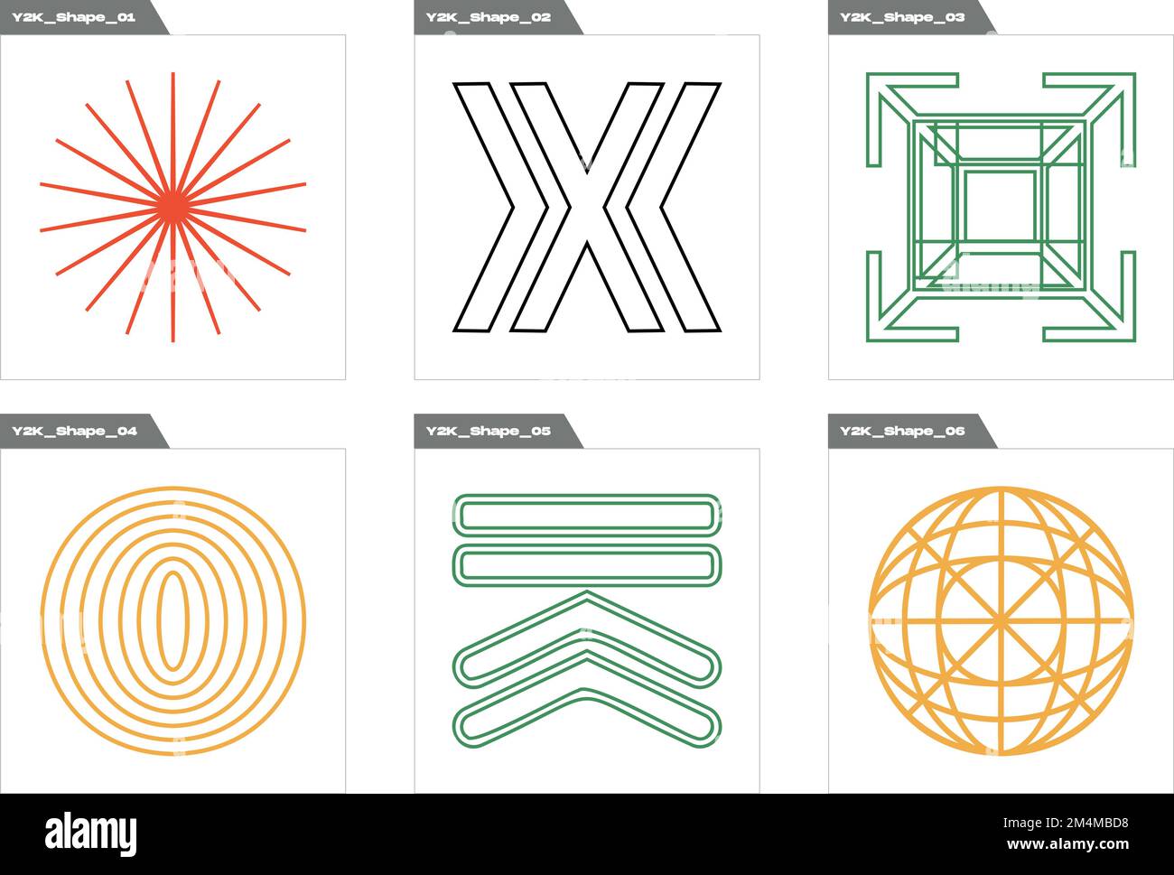Retro futuristic elements for design. Large set of retro objects for ...