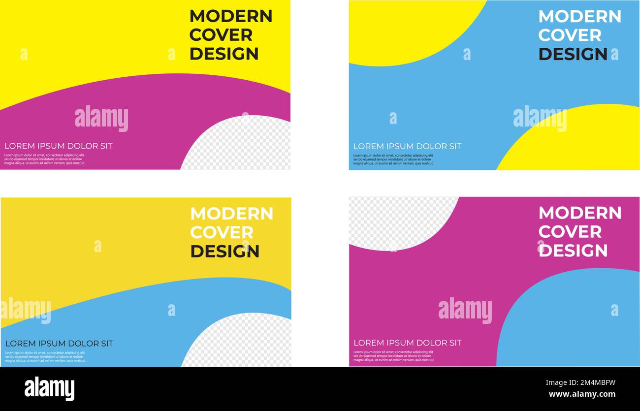 A vector pack of editable creative covers for posters and visit cards ...