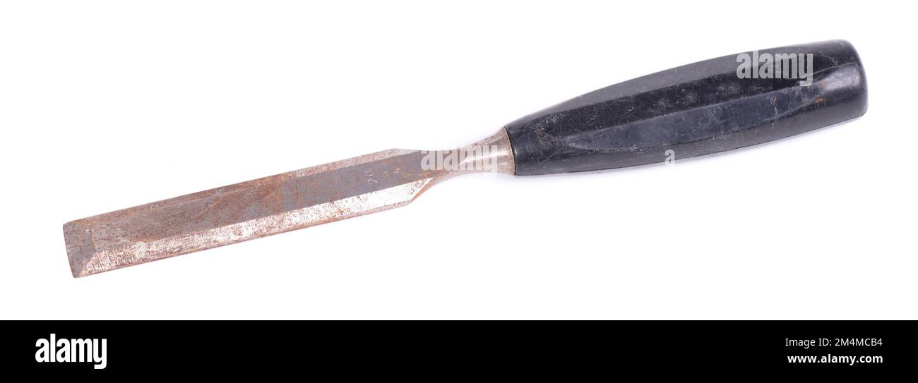 Plastic chisel isolated on a white background Stock Photo - Alamy