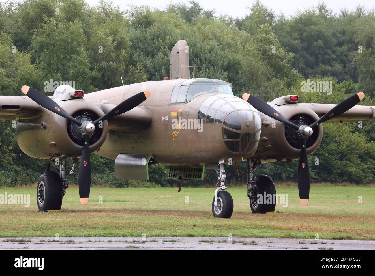 North American B-25 Mitchell bomber at the Dunsfold Wing and Wheels ...