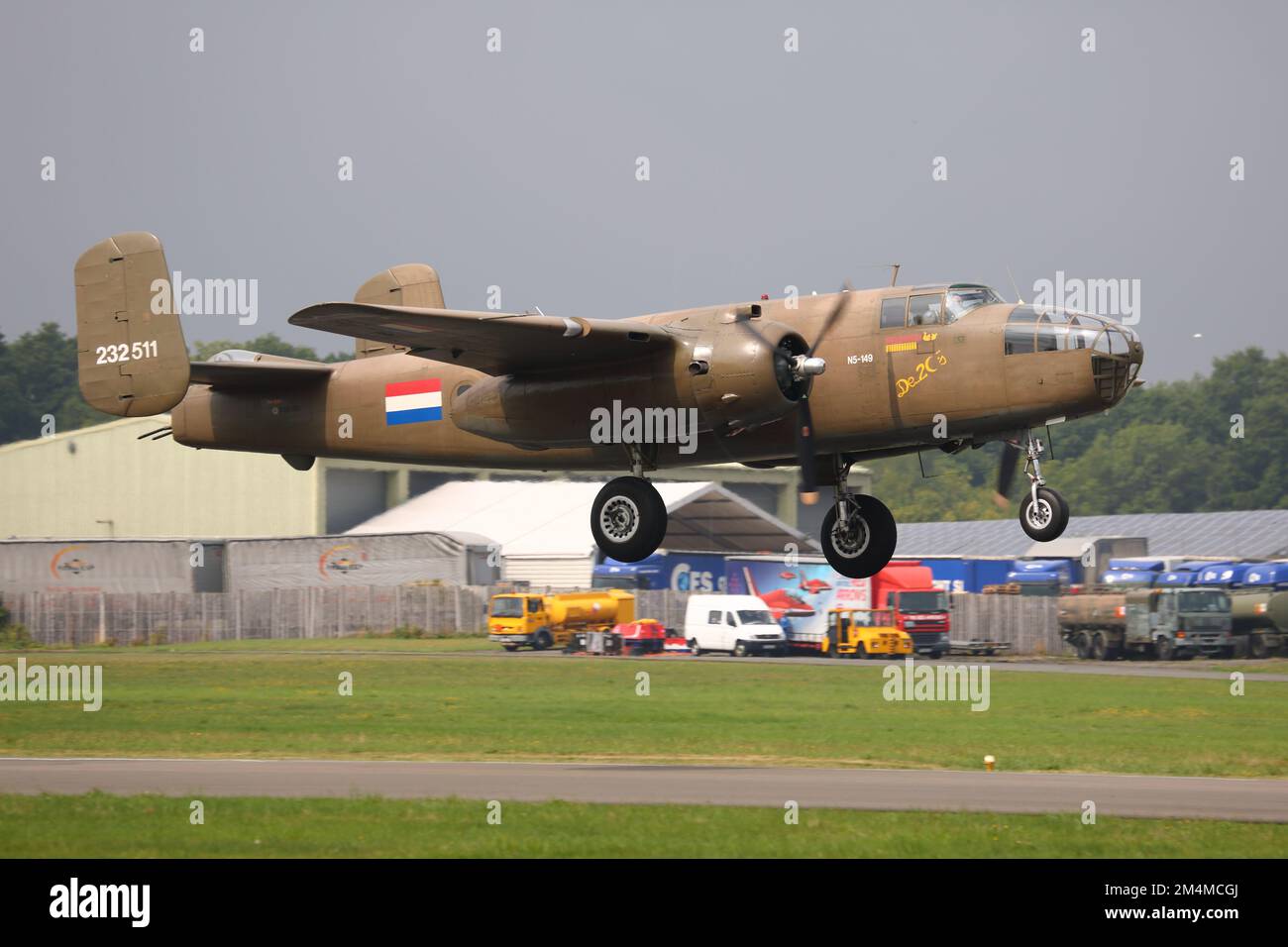 North American B-25 Mitchell bomber at the Dunsfold Wing and Wheels ...