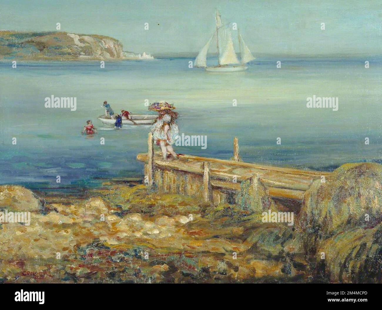 Charles Conder - Swanage Bay - 1901 Stock Photo - Alamy