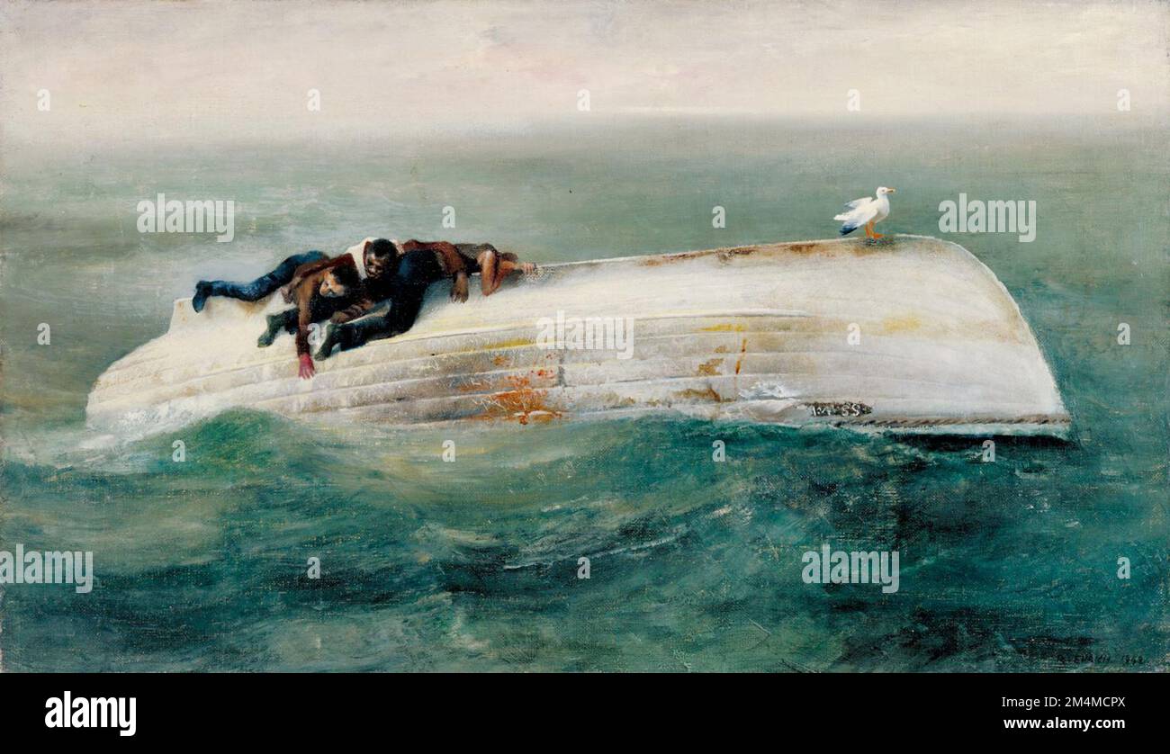 Survivors from a torpedoed ship hi-res stock photography and images - Alamy
