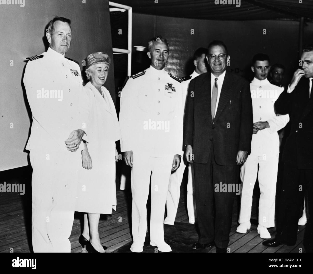 July 4, 1960-Reception on Board USS Newport News in Marseille ...