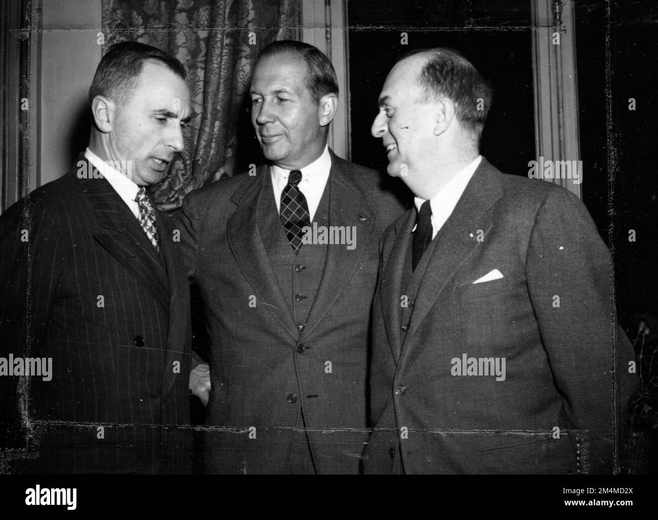 Wm. C. Foster Visits ECA Headquarters in Paris. Photographs of Marshall ...