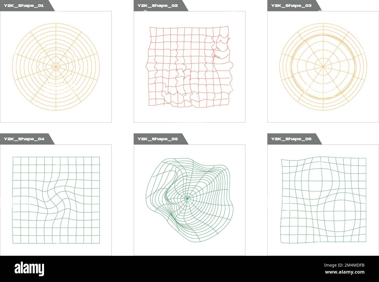 Retro futuristic elements for design. Extraordinary Graphic Assets ...