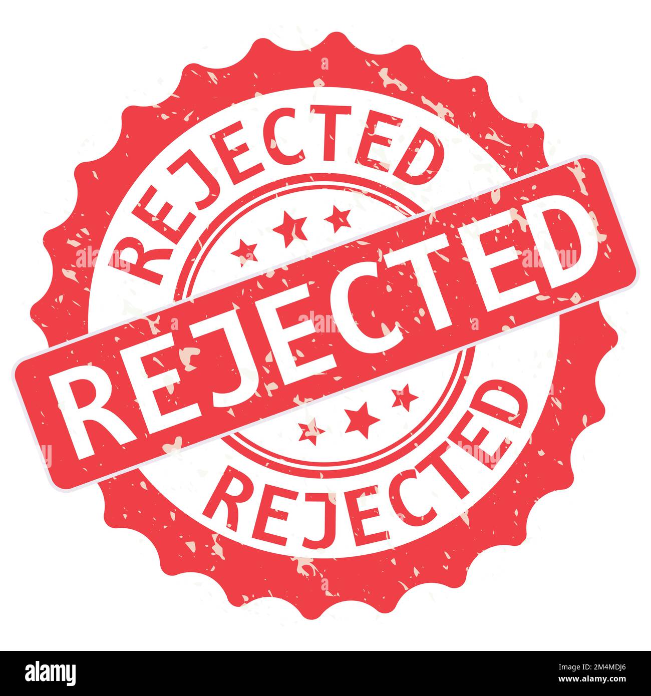 Rejected. Stamp. Red round grunge vintage rejected sign Stock Vector ...