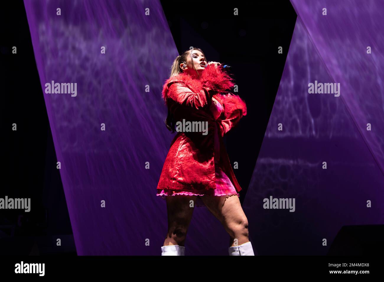 Cassa Jackson performing at the OVO Hydro Glasgow on the 19th December ...