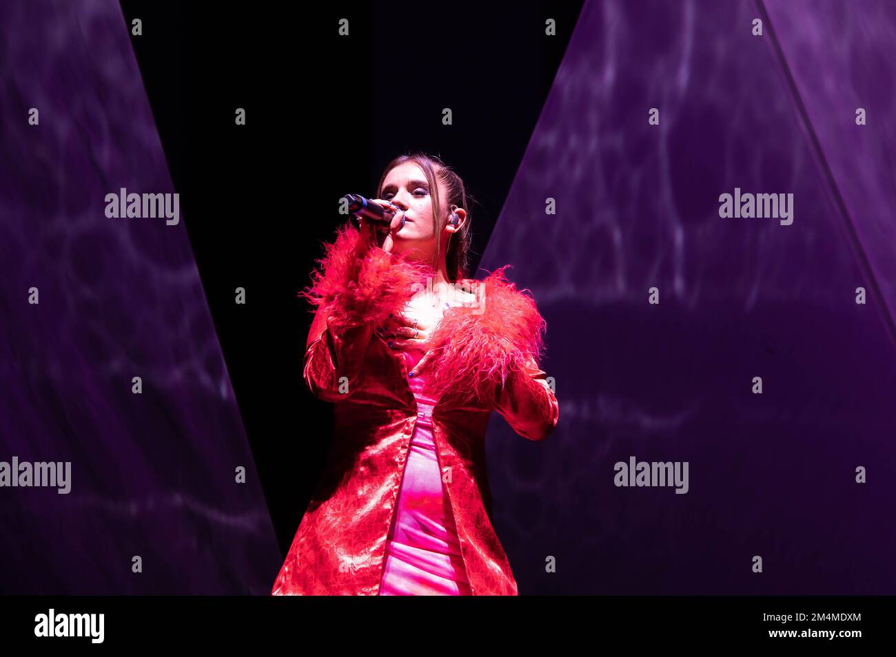 Cassa Jackson performing at the OVO Hydro Glasgow on the 19th December ...