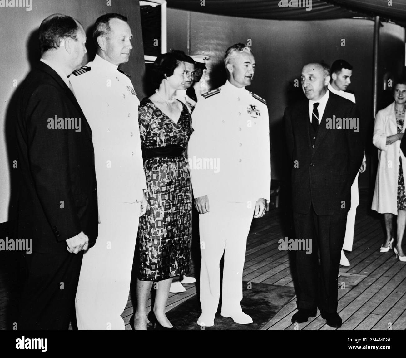 July 4, 1960-Reception on Board USS Newport News in Marseille ...