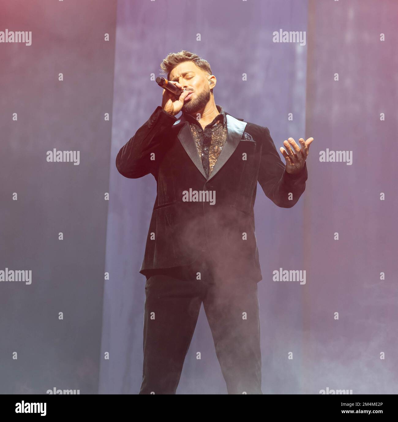 Duncan James of Blue performing at the OVO Hydro Glasgow on the 19th ...