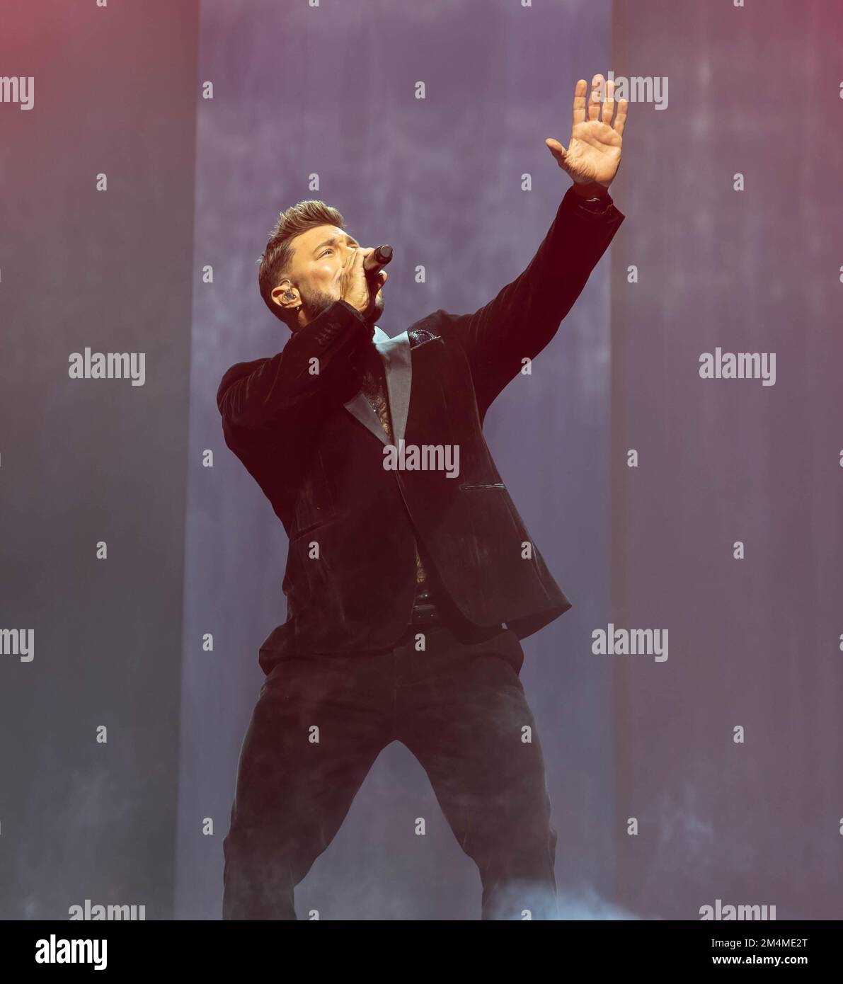 Duncan James of Blue performing at the OVO Hydro Glasgow on the 19th ...