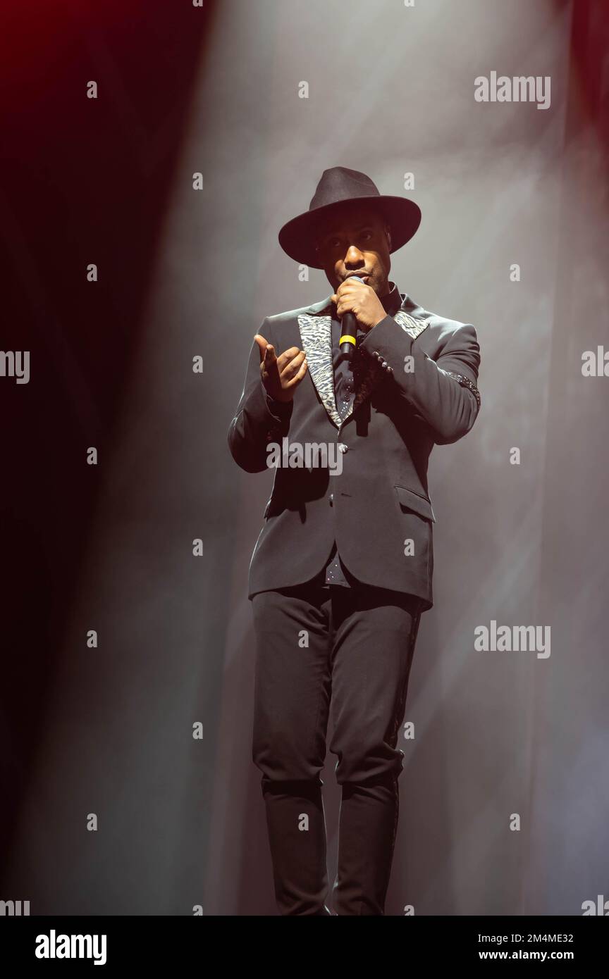 Simon Webbe of Blue performing at the OVO Hydro Glasgow on the 19th ...