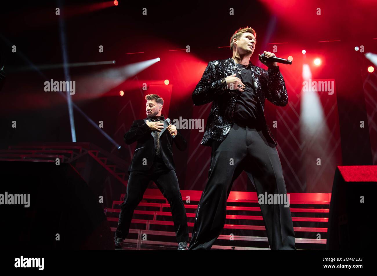Lee Ryan of Blue performing at the OVO Hydro Glasgow on the 19th ...