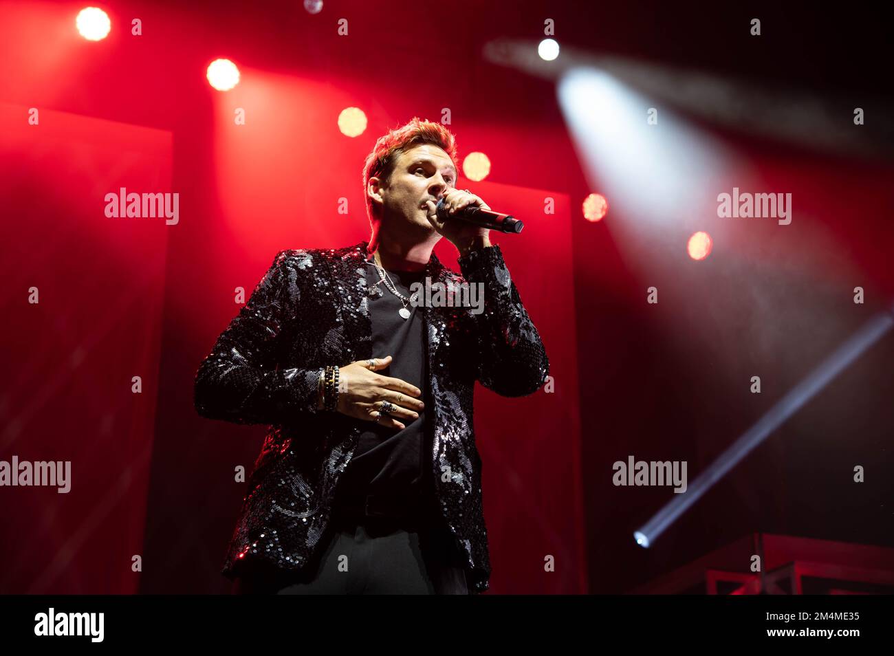 Lee Ryan of Blue performing at the OVO Hydro Glasgow on the 19th ...