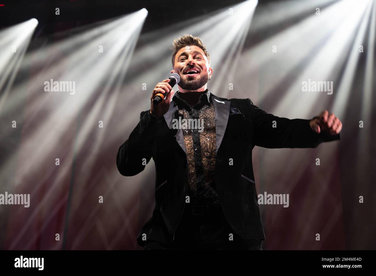 Antony Costa of Blue performing at the OVO Hydro Glasgow on the 19th ...